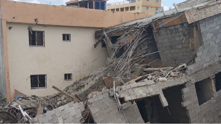 Derrumbe de edificio en construcción no dejó víctimas que lamentar en ...