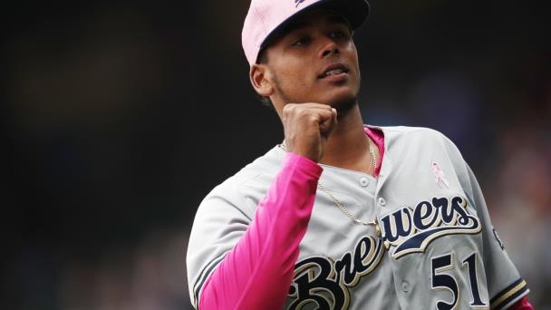 Freddy Peralta en grande llega a 12 victorias; jonrones de Ozuna y ...