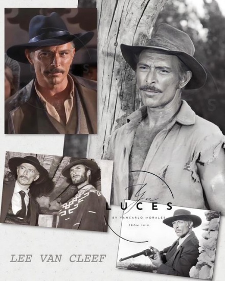 Lee Van Cleef actor norteamericano que destacó por su papel de duro y villano en matoría de ...
