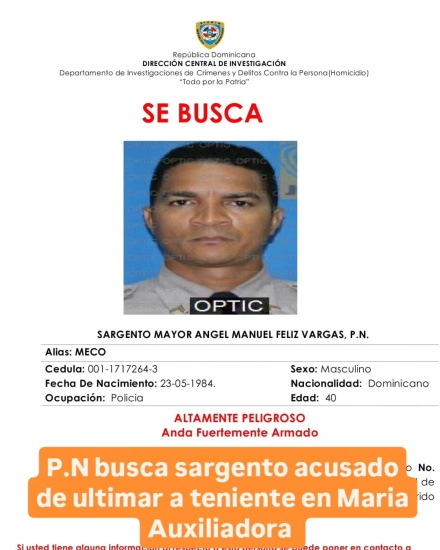 Señalan miembro de la policía como uno de los presuntos asesinos de la ...